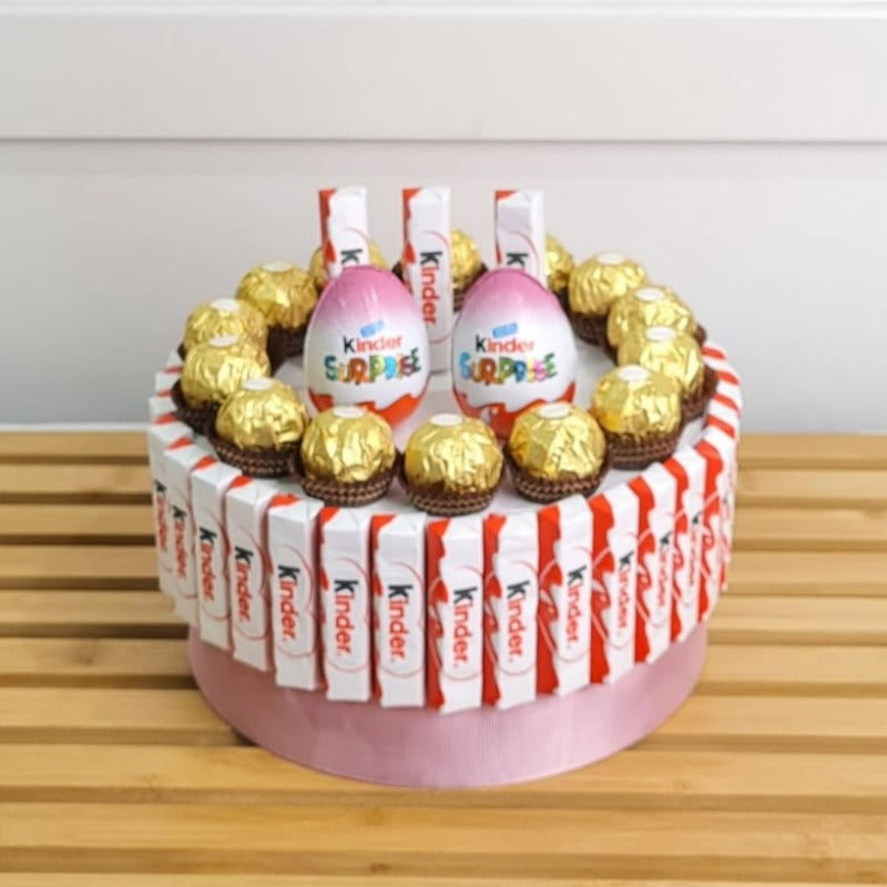 Mini Kinder Chocolate Cake Gift for Kids – Poppin Balloons & Gifts